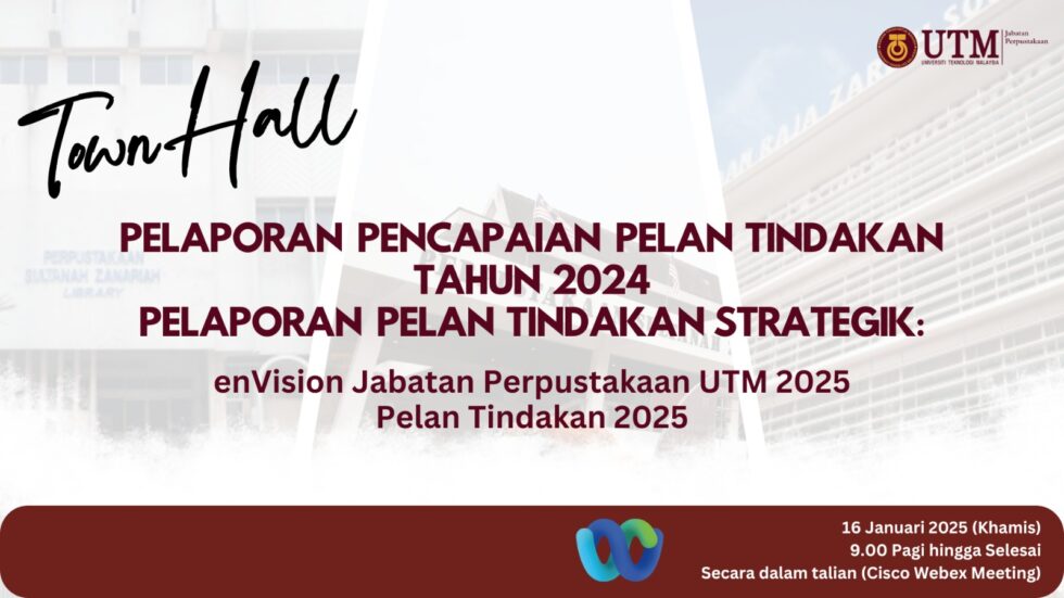 Sesi Townhall Pelaporan Pencapaian Pelan Tindakan 2024 dan Pelan ...