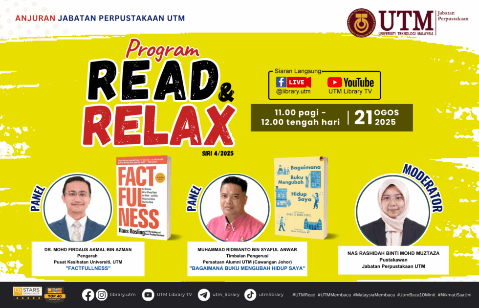 Program Read & Relax Siri 4/2025 | UTM Library News