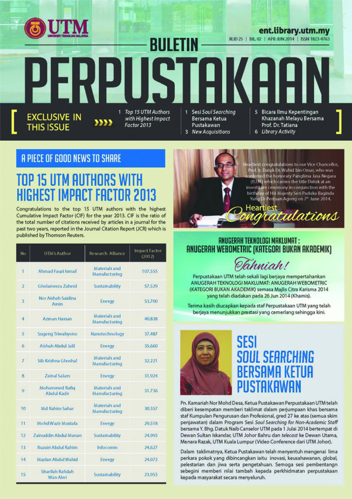 Bulletin/Newsletter | UTM Library