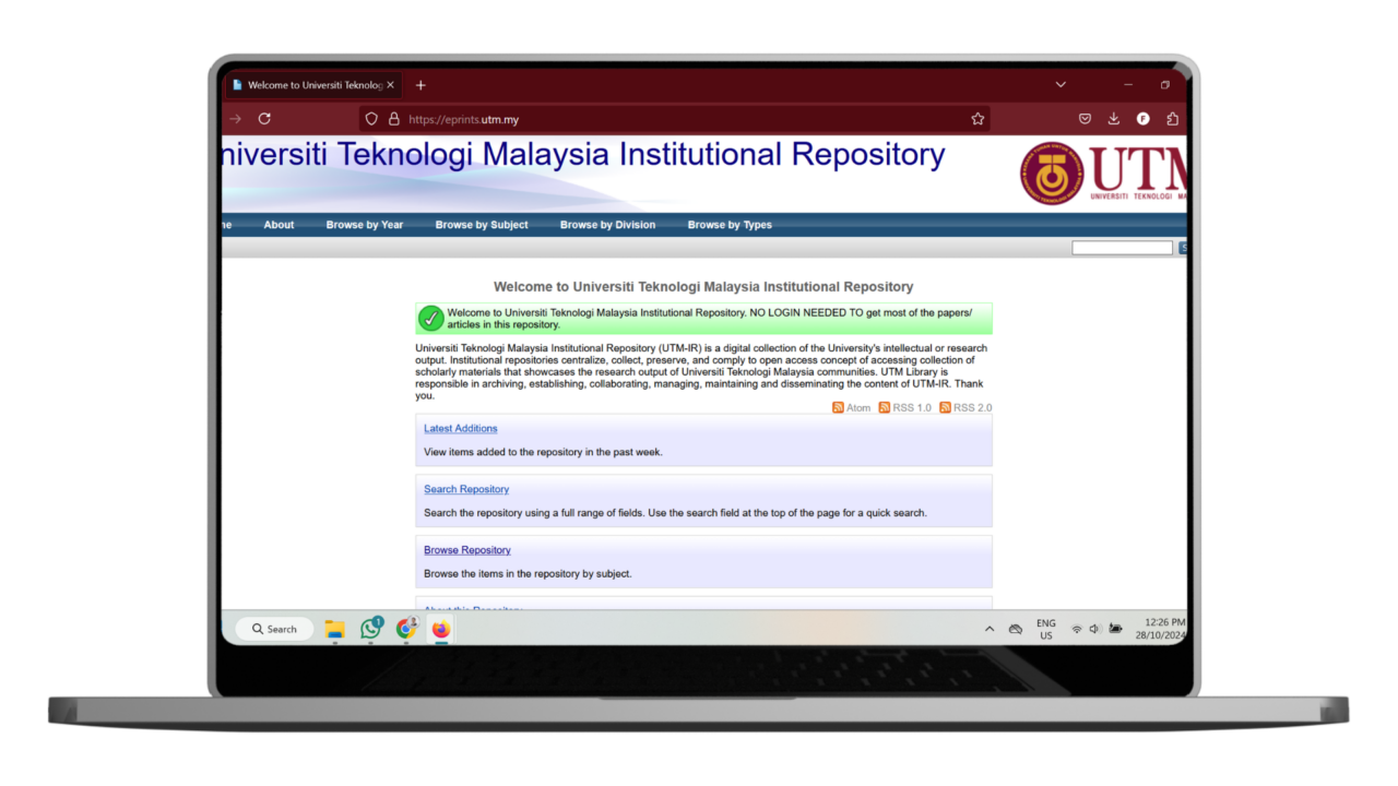 About UTM-IR | UTM Library