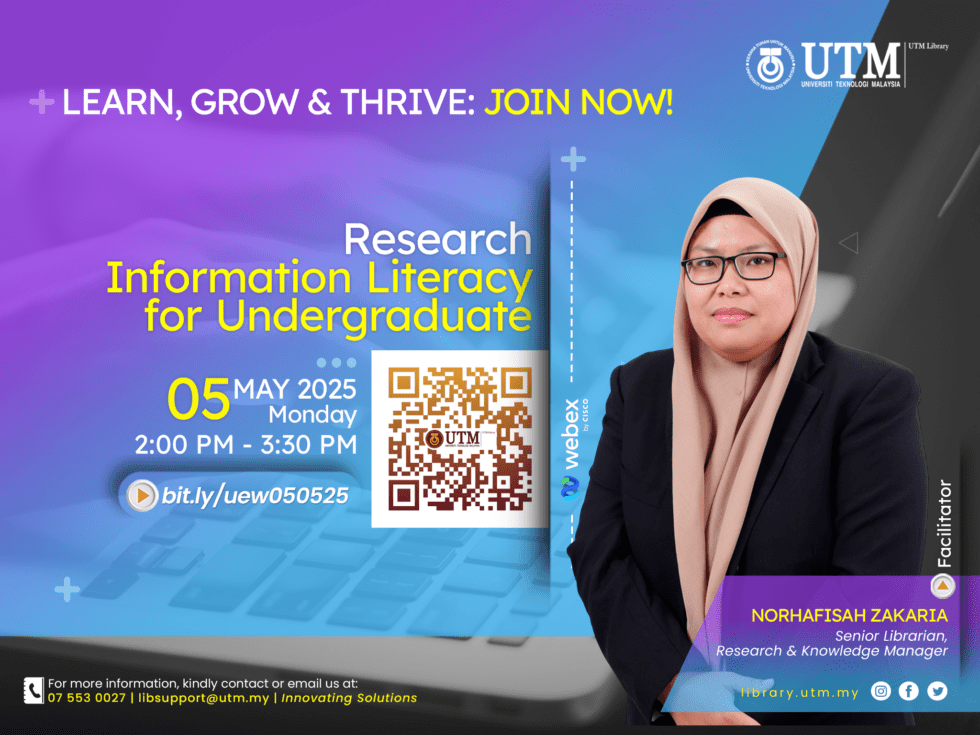 User Education Program 2025 | UTM Library